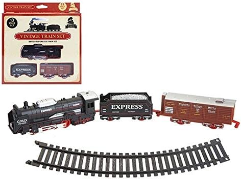 Vintage Train & Track Set 13 Pieces Classic Retro Electric Toy Train ...