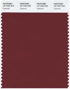 Pantone 19-1724 TCX Smart Color Swatch Card, Cabernet - House Paint ...