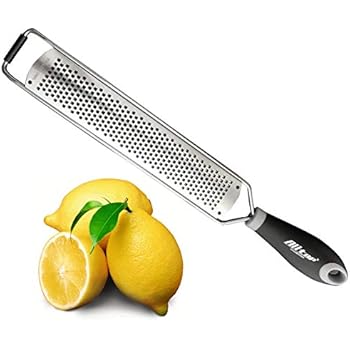 Amazon.com: Lemon Zester, Hand-held Stainless Steel Cheese Grater for ...