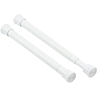 Amazon.com: KXLIFE 2 Pack Small Spring Tension Curtain Rod for Window ...
