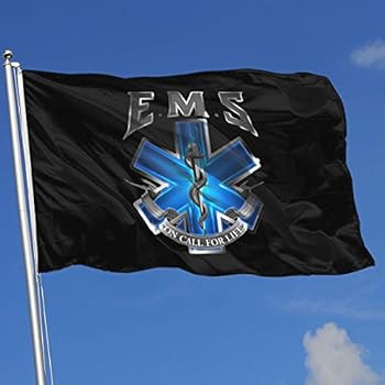 Amazon.com : Emergency Medical Service Flag 3x5 NEW 3 x 5 EMS Flag ...