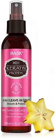 Hask Keratin Protein 5-In-1 Smoothing Leave In Conditioner Spray For ...