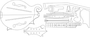 Amazon.com: F style Mandolin Layout Template - Guitar Building: Musical ...