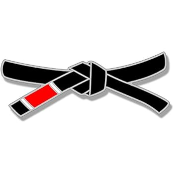 Amazon.com: American Vinyl Jiu Jitsu Black Belt Shaped Sticker (Martial ...