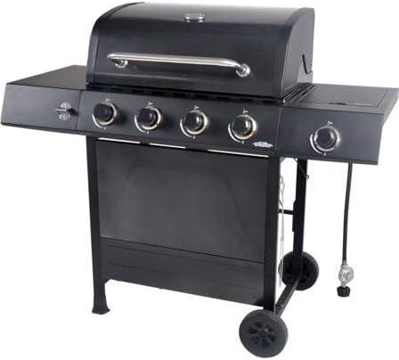 Review RevoAce 4-Burner LP Gas Grill with Side Burner, Pewter Fleck ...