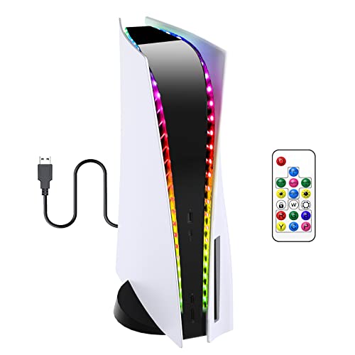 FASTSNAIL LED Light Strip for PS5 Console / PS5 Slim, 358 DIY Modes 7 ...