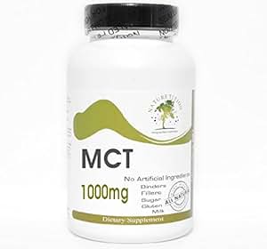 Amazon.com: MCT 1000mg MCT Medium Chain Triglycerides ~ 100 Capsules ...