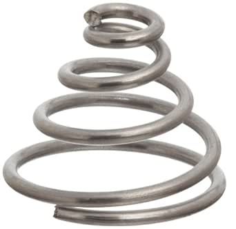 Conical Compression Spring, Type 302 Stainless Steel, Inch, 0.5 ...