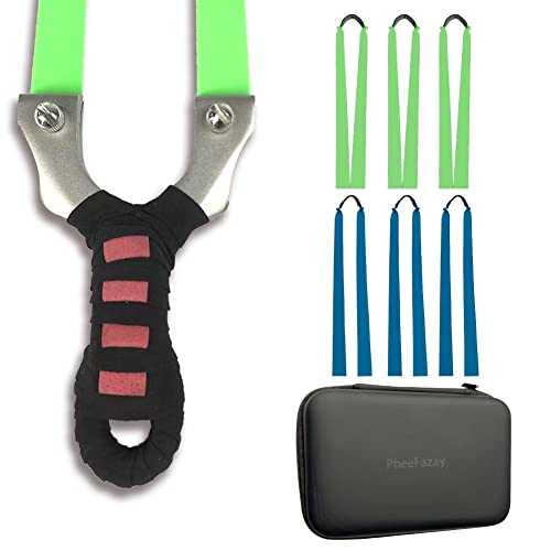 PheeFazay Professional Stainless Steel Flat Bands Slingshot Set with ...