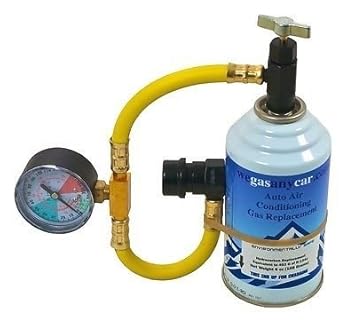 Car Aircon Air Con Regas DIY Kit With Leakstopper and High / Low Port ...