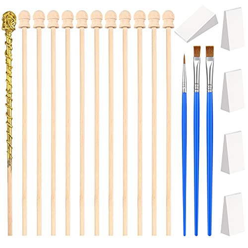 Blulu Wand Making Kit Wizard's Wands DIY Craft kit and Paintbrushes, 5 ...