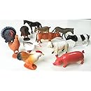 Amazon.com: GiftExpress Large Farm Animals 12 Piece: Toys & Games