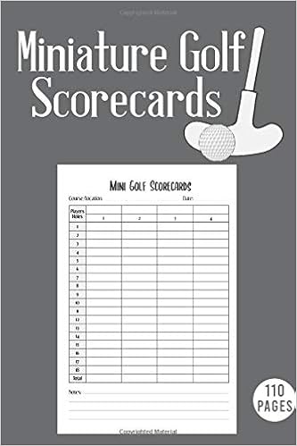 Minigolfscorecard
