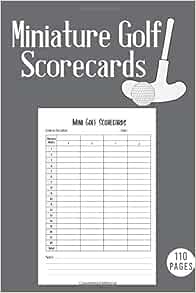 Miniature Golf Scorecards: Mini Golf Score Sheet record notebook (Gifts ...