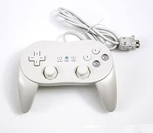 Amazon.com: Old Skool Wii Classic Pro Controller for Wii and WiiU White ...