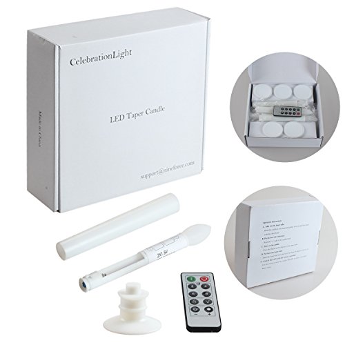 Window Candles with Remote Timers Battery Operated Flickering Flameless ...