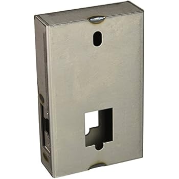 Amazon.com: Gate Lockbox Double Hole Weldable Steel 6 3/4" x 4 3/8" x 1 ...
