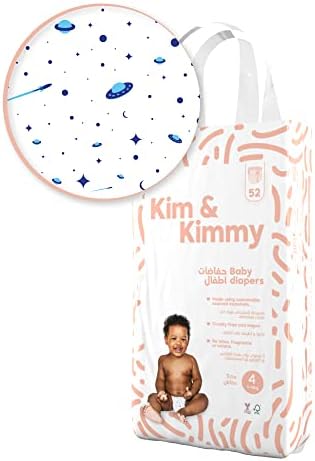 Kim & Kimmy - Size 4 Diapers, 9-14kg, qty 52 Space Travel price in UAE ...