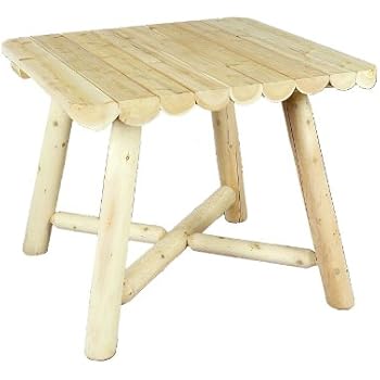 Amazon.com : Cedarlooks 1100135 Log Square Dining Table, 37-Inch ...