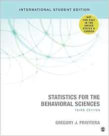Statistics for the Behavioral Sciences (International Edition ...