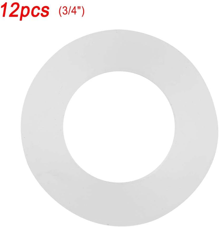 Amazon.com: Washer Ring White Flat Rubber Seal Gasket Replacement for ...