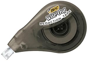 Amazon.com : Bic Wite-Out Brand Redaction Tape (BICWOTRDP11 ...