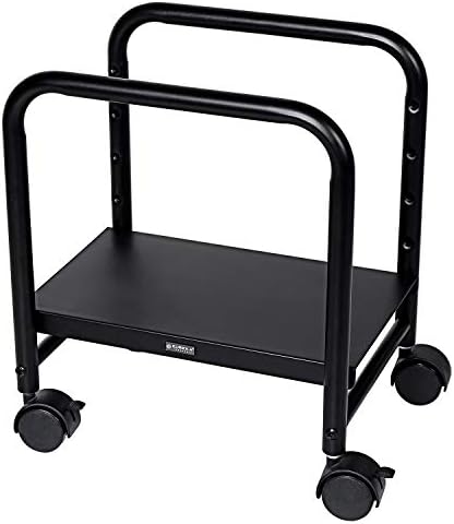 EUREKA ERGONOMIC Computer Cart Height Adjustable Mobile Cart CPU Stand ...