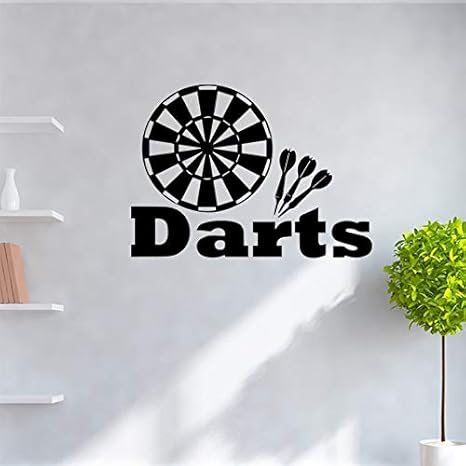 zzlfn3lv Ziel Darts Wandtattoos Abnehmbare Vinyl Wandaufkleber für Kinder Jungen Kinderzimmer ...