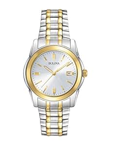 Bulova 98H18 Reloj Analógico para Hombre, color Blanco: Bulova: Amazon ...