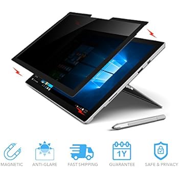 Amazon.com: Microsoft Surface Pro Magnetic Privacy Anti-Glare Screen ...
