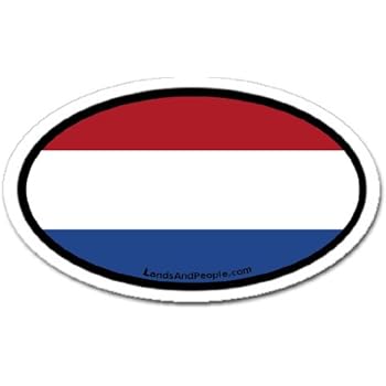 Amazon.com: LandsAndPeople Holland Netherlands Dutch Flag Car Bumper ...