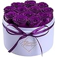 Amazon.com: GLAMOUR BOUTIQUE Flower Forever Gift Box 12 Real Preserved ...