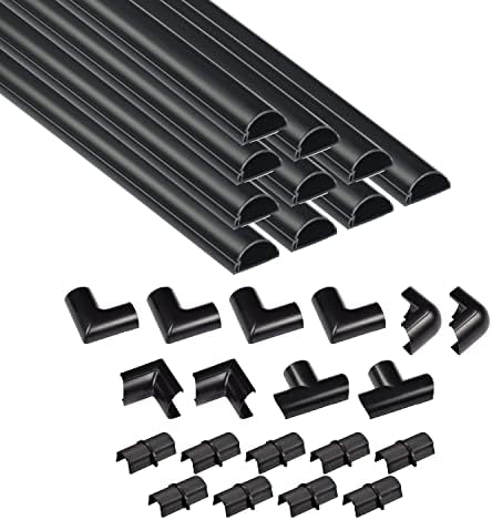 سعر D-Line Mini Cable Trunking 4-Meter Pack, Half Round Cable Cover ...