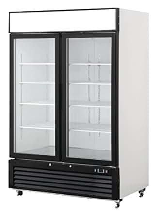 Amazon.com: 2 Door Commercial Glass Reach In Refrigerator Merchandiser ...