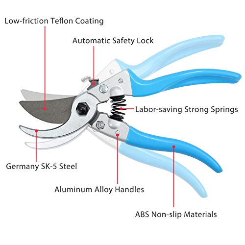 Proster Garden Pruning Shear SK-5 Hand Pruners Trimmers Bypass Pruners ...