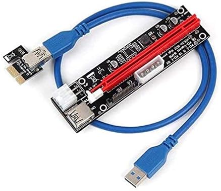 6 Pin USB 3.0 PCI-E Express 1x to 16x Extender Riser Card Adapter SATA Power Cable price in ...