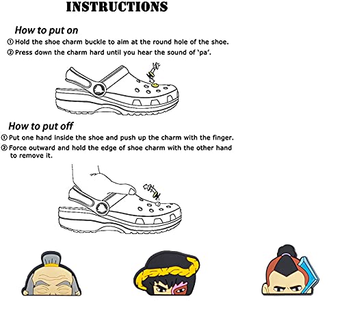 13 Pcs Anime Avatar Hunter x Hunter Croc Shoe Charms Fits for DIY Clog ...