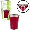 Amazon.com | Trudeau 16-OunceDouble Wall Reusable Red Party Cup, Set of ...