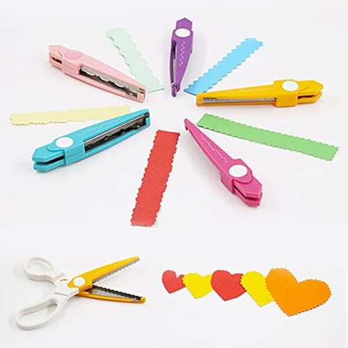 Eacam Kid Scissors Paper Craft Scissors Set 5 Pairs Scissors Edge for ...
