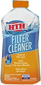 Amazon.com : HTH 67025 Filter Cleaner Care for Swimming Pools, 1 qt ...