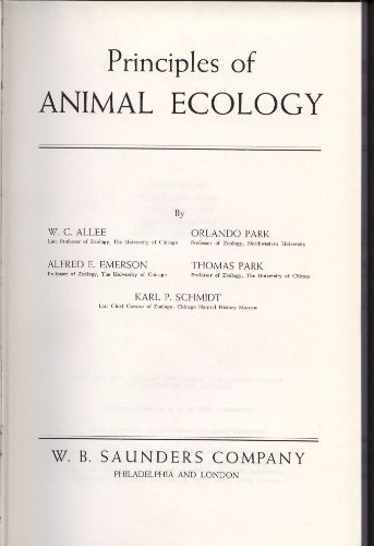 Principles of Animal Ecology: Allee, W. C. Et al: Amazon.com: Books