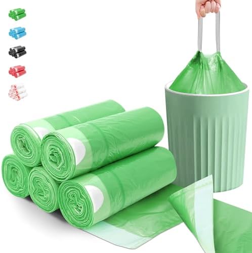 Small Trash Bags Small Trash Bags Drawstring, Extra Strong 4 Gallon ...