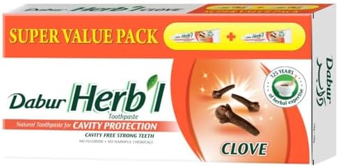 Dabur Herbal Cavity Protection Clove Toothpaste -140g (Pack of 2 ...