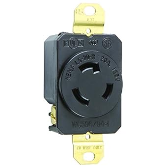PASS & SEYMOUR L520R CONNECTOR, POWER ENTRY, RECEPTACLE, 20A ...