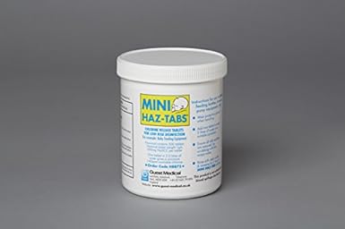 Guest Medical H8875 0.5g Mini Haz-Tab tablets in tubs of 500 tablets ...