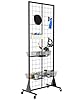 Blasinc Gridwall Panel Display Stand 2' x 5.5' Ft Heavy Movable ...