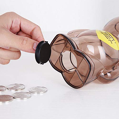 BREIS Kids Coin Bank, Cartoon Clear Plastic Large Piggy Banks with ...