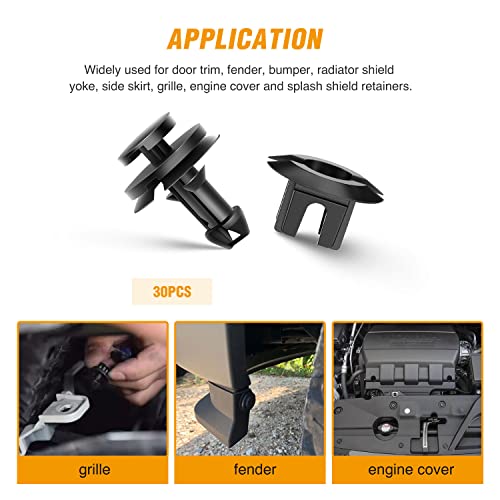 GOOACC Front Air Deflector Retainers Clips 15733971 for GM Chevrolet ...