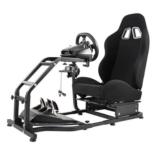 Mua Marada Racing Sim Cockpit Stand with Black Seat Compatible with ...