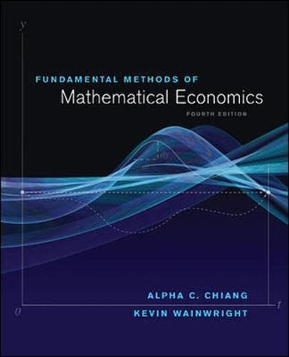 Fundamental Methods of Mathematical Economics: 8601415655124: Economics ...